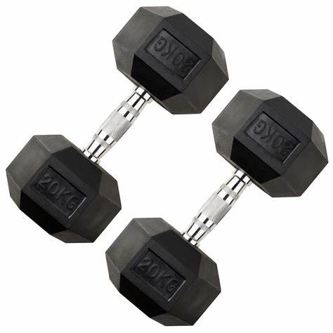 20Kg Pair Hexagonal Dumbbell - Husto